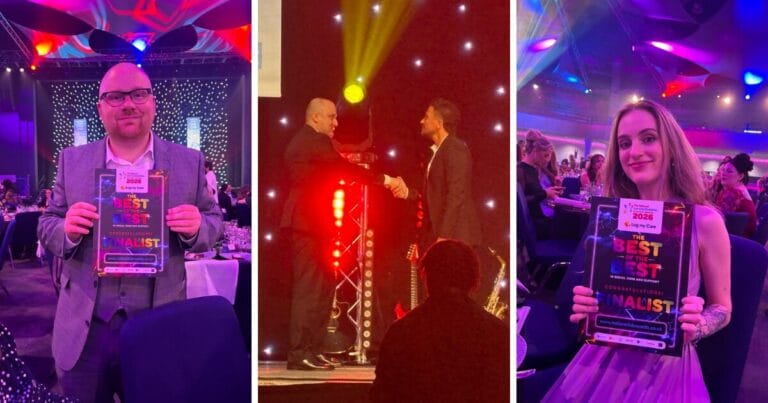 Celebrating a win at the National Learning Disabilities & Autism Awards ...